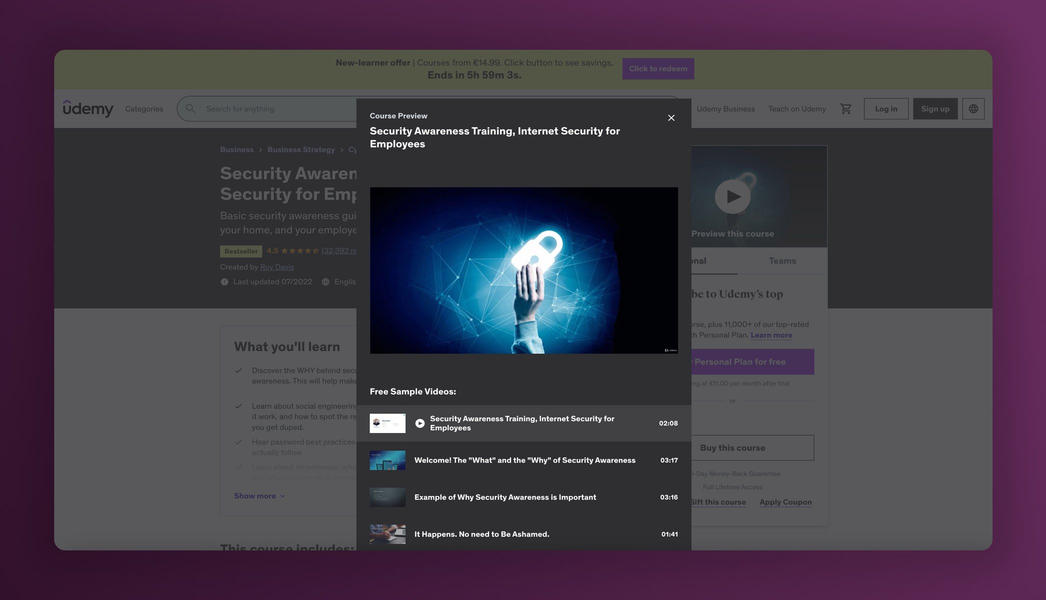 10 Popular Courses For Cybersecurity Training For Employees